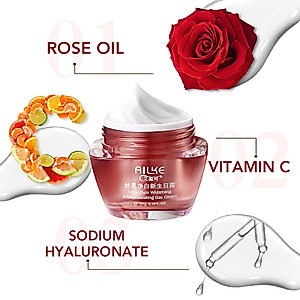 Whitening Face Cream, Dark Spots Corrector Cream, Freckles Remove Facial Cream, Reduce Sun Spots & Age Spots,With Vitamin C, Sodium Hyaluronate, Brightening Day &Night Cream, Instantly Skin Glowing