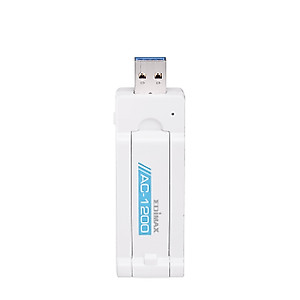 EDiMAX Wi-Fi 5 802.11ac AC1200, Dual-Band 2.4/5GHz Adapter for PC, Wireless AC USB 3.0 Adapter Dongle w/ Foldaway Antenna, Up to 867Mbps Fast Transfer, Win11 Plug-n-Play, Mac OS, Linux, EW-7822UAC