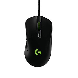 Logitech G403 Prodigy RGB Gaming Mouse – 16.8 Million Color Backlighting, 6 Programmable Buttons, Onboard Memory, Up to 12,000 DPI (Renewed)