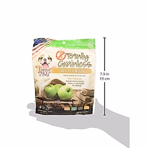 Loving Pets Totally Grainless - Chicken and Apple Meaty Chew Bones for Dogs (for Small Dogs Less Than 20 lbs), 6oz