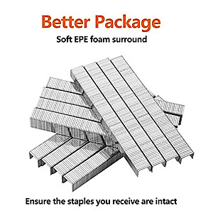 SITLDY Heavy Duty T50 Stainless Steel Staples 1000-Count 3 Sizes for Staple Gun, Includes: 5/16", 3/8", 1/2" Assortment, Combo kit (1000)