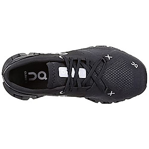 On Women's Cloud X 3 Sneakers, Black, 8.5 Medium US