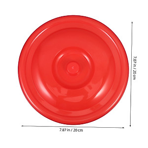 HOOTNEE Plastic Bucket Lid Water Pot Lid Trash Can Covers Trash Can Accessory Waste Container Lid Bucket Locking Lid Waste Container Cover Pail Cover Trashcan Waste Bin Lid Replacement Red