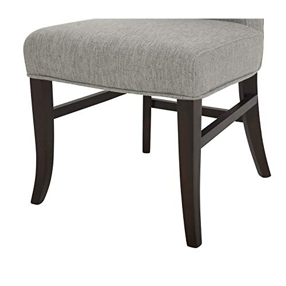 Amazon Brand – Stone & Beam Reinhart Classic Upholstered Dining Chair, 20.5"W, Set of 2, Light Gray