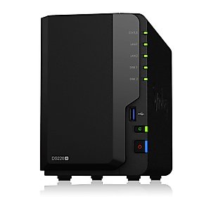 Synology 2 bay NAS DiskStation DS220+ (Diskless),Black