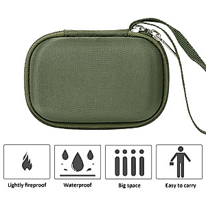 khanka Hard Travel Case Compatible with MakeID Label Maker Machine, Case Only (Green)