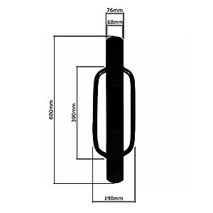 MTB Fence Post Driver with Handle, 12LB Black Iron T Post Pounder Hand Post Rammer for U Fence Post Wooden Post