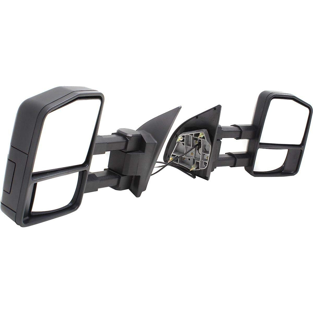 Kool Vue Mirror For 2011-2016 Ford F-250 SD With Temp Sensor Textured Black 2Pc