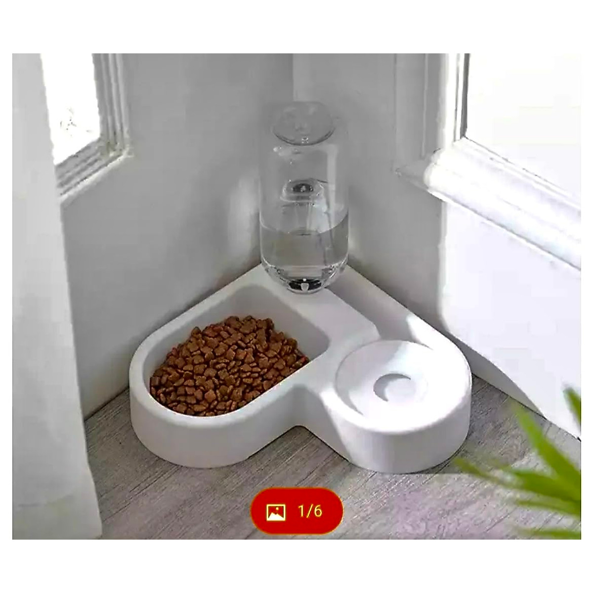 Refilling Water Bowl for Small Pets Food and Water Feeder Cats Dogs Rabbits