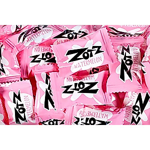 Zotz Fizz Power Candy Watermelon - Fruit Flavored Hard Candy with a Fizzy Center | 230g Bag, Single Pack | Gluten-Free