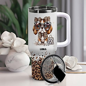 Personalized Dog Tumber with Beagle dog Dog’s Name – Custom Cup for Dog Moms, Ideal Gift for Mother's Day, Birthdays & Christmas, Pet Tumber qSDUy7