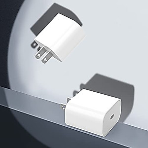 for iPhone 13 14 Fast Charger, 2Pack 20W USBC Wall Charger Plug Block with PD, USB Type C Power Adapter Brick Cube for Apple iPhone13/13 Pro/12/12 Pro/12 Pro Max/11 Pro Max, iPad Pro 2020-White
