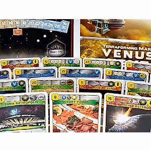 Terraforming Mars: Venus Next Expansion – Explore and Colonize Venus with New Cards, and Strategic Challenges Board Game – Ages 12+ – Stronghold Games