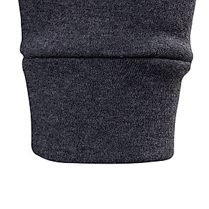 Maiyifu-GJ Men Zip Up Color Block Hoodies Blend Fleece Long Sleeve Sweatshirt with Kanga Pockets Zip Front Slim Hooded Hoodie (Grey,X-Large)