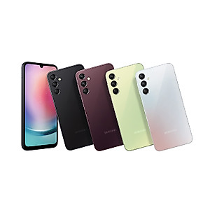SAMSUNG Galaxy A24 4G LTE (128GB + 4GB) Unlocked Worldwide Latin Version (Only T-Mobile/Mint/Metro USA Market) 6.5" 50MP Triple Camera + (w/Fast 25w Wall Dual Charger) (Green)