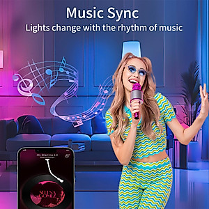 DoHome led Smart Light Bulbs, Homekit Smart Bulb 9W 900LM Work with Alexa, Apple Home, Google Home 2.4GHz WiFi Bluetooth Light Bulb A19 E26 RGBWW Color Changing Dimmable LED Light Bulb 2Pack