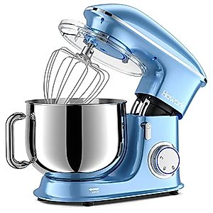 HOWORK Stand Mixer, 8.45 QT Bowl 660W Food Mixer, Multi Functional Kitchen Electric Mixer With Dough Hook, Whisk, Beater, Egg White Separator(8.45 QT, Red)