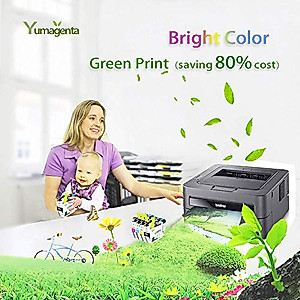 Yumagenta Compatible Ink Cartridge with New Updated Chips Replacement for Brother LC-3013 to use with MFC-J690DW MFC-J895DW MFC-J491DW MFC-J497DW Printer(1 Black, 1 Cyan, 1 Magenta, 1 Yellow,4-Pack)