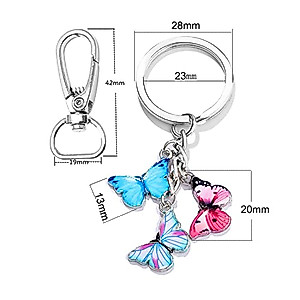 Case for Google Pixel Buds Pro Case Cover 2022, Cute Cartoon Butterfly Skin Soft Silicone Pixel Buds Pro Charging Case Earbuds Protective Cover with Keychain for Women Girl Gift (Black)