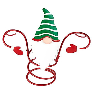 The Lakeside Collection Wine Bottle&Glass Holder-Gnome