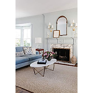 Erin Gates by Momeni Woodland Antelope Beige Hand Tufted Wool Area Rug 8'9" X 11'9"