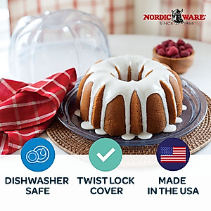 Nordic Ware Cake Keeper, Deluxe Bundt, Clear