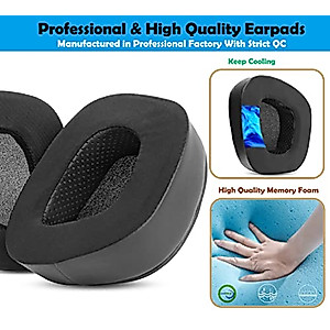 DowiTech Cooling Gel Headphone Replacement Ear Pads Cushions Headset Earpads Compatible with Corsair Void / Corsair Void Pro Premium Gaming Headset with 7.1 Surround Sound
