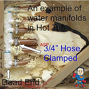 Manifold Hot Tub Spa Part 2" Street x 2" Slip x (6) 3/4" Water How to Video