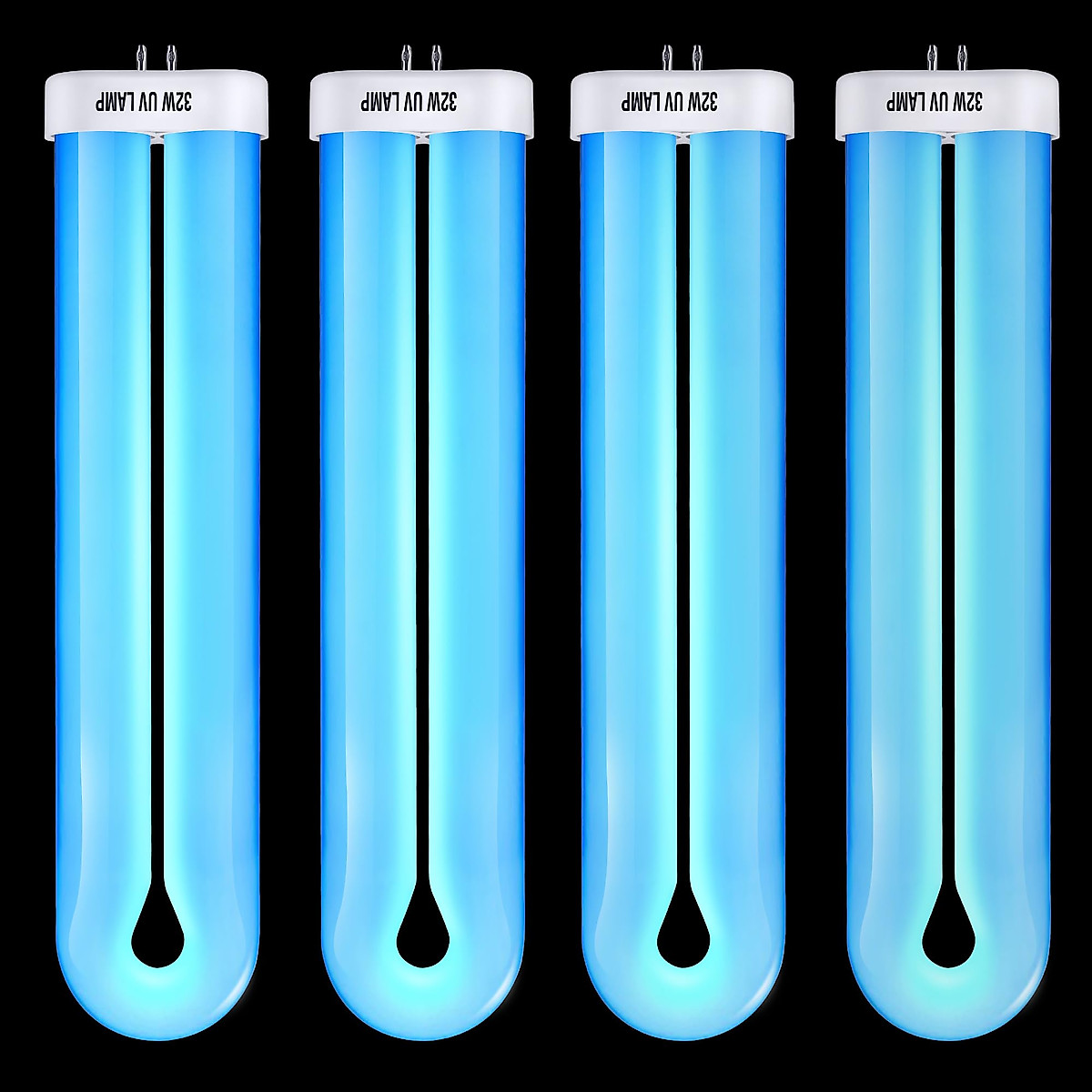 BF190 Replacement Bulb Compatible with Flowtron BK-40D Bug Zapper Electronic Insect Killer, 10 Inch FUL32T8/BL U Shape Bug Zapper Light Bulb for Outdoor (4 Pack)