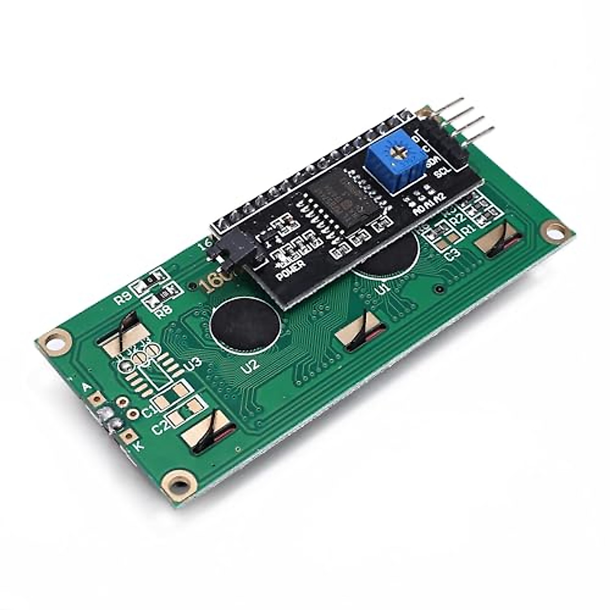 Teyleten Robot LCD1602 LCD Display Screen Module 16X2 Character Serial Blue Backlight LCD Module PCF8574T PCF8574 IIC I2C for Raspberry Pi Arduino STM32 DIY (5PCS)