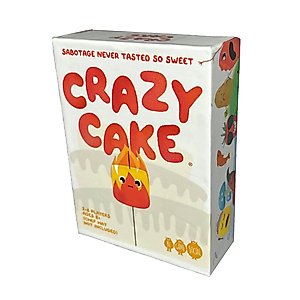 Crazy Cake Card Game for Kids and Adults - Family Fun - Board Game Night - Collect Ingredients to Build Your Cake and Sabotage Rival Bakers - Ages 8+