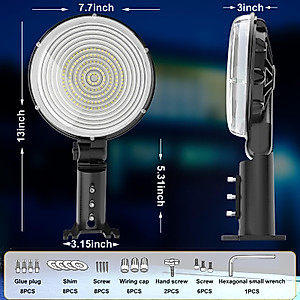 Led Barn Lights,150W Dusk to Dawn Outdoor Lighting, 150° Adjustable Angle Area Street Lights,Waterproof 6500K Outdoor Security Lights for Garage Yard Farmhouse Warehouse