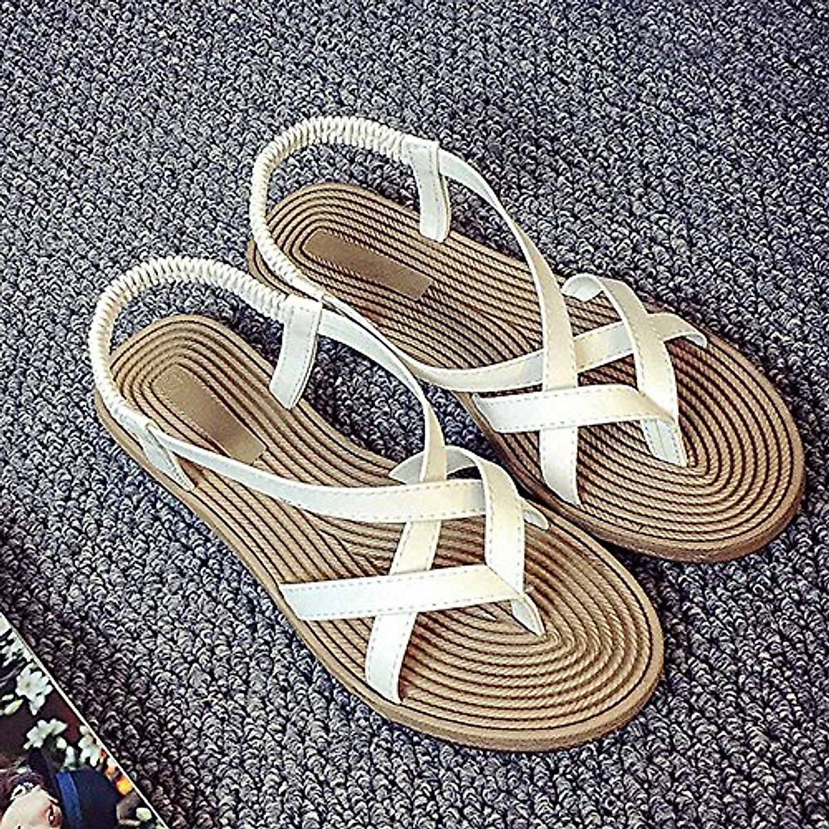 Women Highly Recommend Great Value Flat Shoes Bandage Bohemia Leisure Lady Sandals Peep-Toe Outdoor Shoes