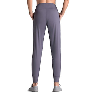 Dragon Fit Joggers for Women with Pockets,High Waist Workout Yoga Tapered Sweatpants Women's Lounge Pants (Medium, Joggers78-Vintage Purple)