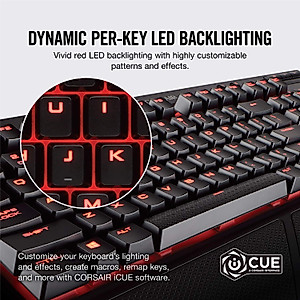 CORSAIR K68 Mechanical Gaming Keyboard Cherry MX Red (Renewed)