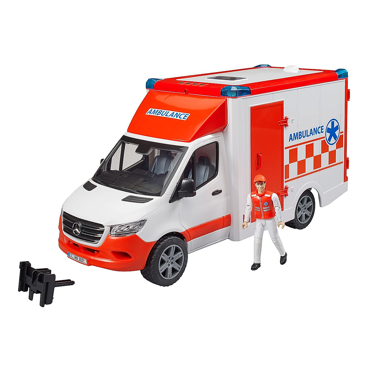 Bruder 02676 MB Sprinter Ambulance with Driver and Light + Sound Module