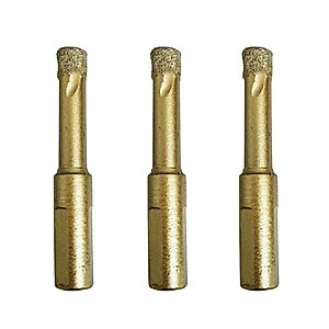 Jashtool Diamond Drill Bits 3 PCS 8mm 5/16 inch Ceramic Diamond Hole Saw Set with Wax Insert Cooling for Ceramic Tile Porcelain Marble Granite Stone Rock Glass