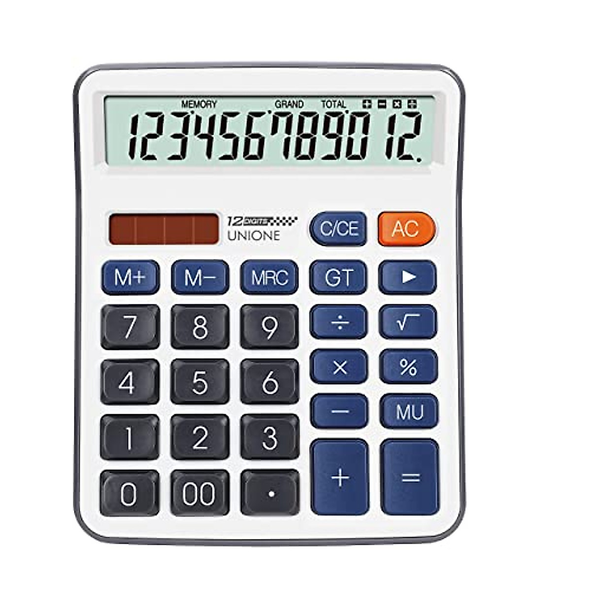Large LCD Calculator, Dual Power Desktop Business, High School, UNIONE CX-950 4.7×6inch