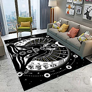 LGGQQW Seven Chakra Rug Spiritual Tapestries Mandala Bohemian Yoga Meditation Area Rug Home Decor, 63inch x 90inch