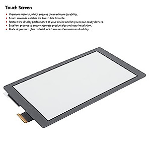 Replacement Glass Screen, Safe and Durable Game Console Repair Parts Perfect Replacement Screen for Switch Lite Console for Game Console(Black)