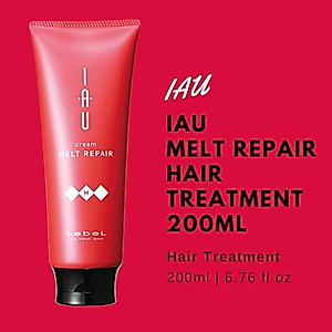 Lebel IAU Cleansing Freshment Hair Shampoo 200ml & Lebel IAU Melt Repair Hair Treatment 200ml Set (Green Tea Set)