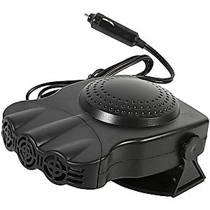 Car Heater, Car Heater Defroster Fans with Heating & Cooling Modes for 2 in 1 Fast Heating, 12V 150W Defrost Defogger with Plug in Cigarette Lighter, Window Defroster for Car