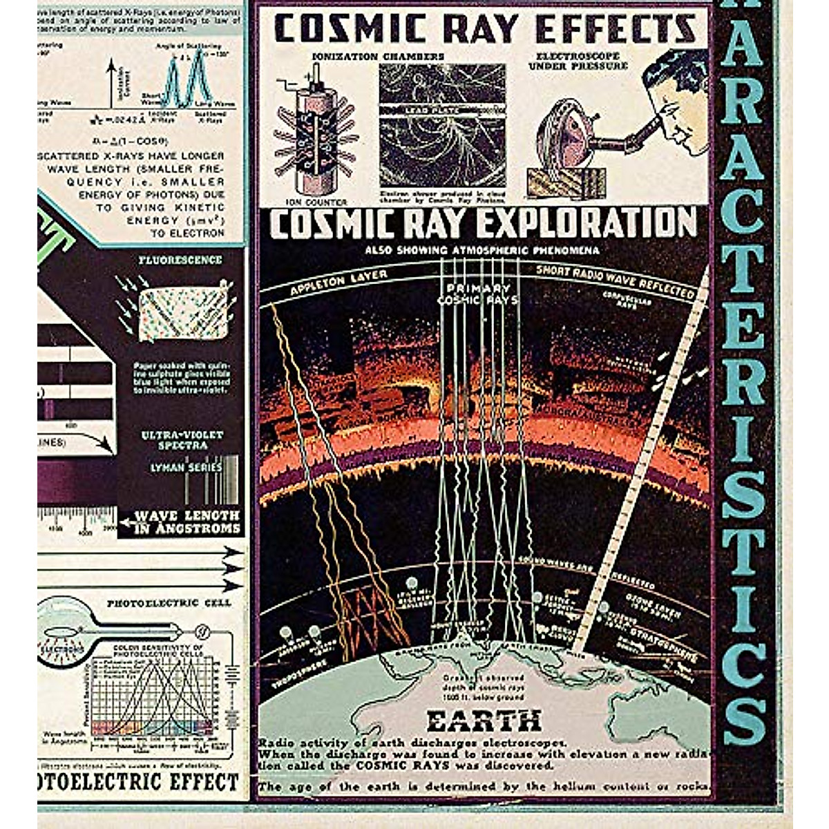 Chart of Electromagnetic Radiations | Science Teacher Gift Wall Art Poster (3 Sizes) (23"x33")