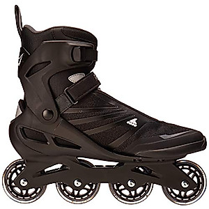 Rollerblade Zetrablade Men's Adult Fitness Inline Skate, Black and Silver, Performance Inline Skates