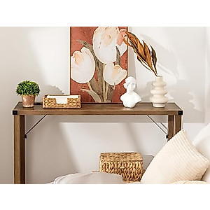 StorageWorks Water Hyacinth Napkin Holder, Wicker Baskets and Serving Tray for Kitchen, Rattan Napkin Holders for Tables, 9 ¾"L x 5"W x 2 ¾"H, 1 Pack