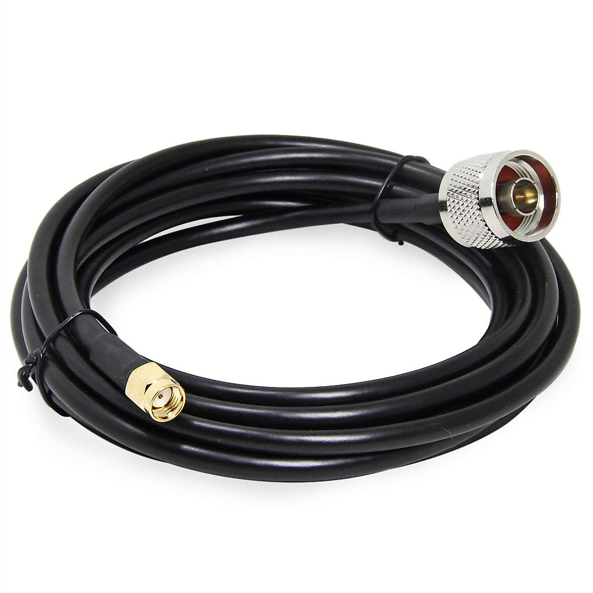 N Male to RP-SMA Male Cable, 25ft Ultra Low Loss RFA-200 Coax Cable with Weatherproof Connector for Yagi TP-Link 2.4Ghz Antenna, Router, WiFi and ALFA Extender, APs, Receiver