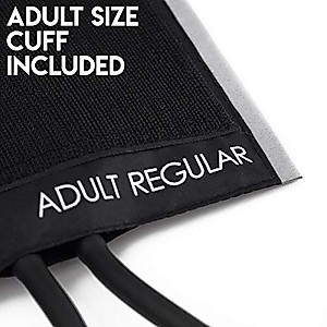 MDF Instruments, Calibra Aneroid Premium Professional Sphygmomanometer, Blood Pressure Monitor with Adult Cuff & Carrying Case, Lifetime Calibration, White Dial, Black Cuff, MDF808M11