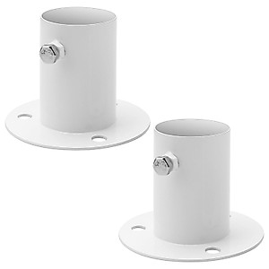 Pool ladder brackets Stainless Steel Deck Flanges, for above Ground Pool Ladder 1.5" also for Handrails Closet Rod Flange (2 pcs)