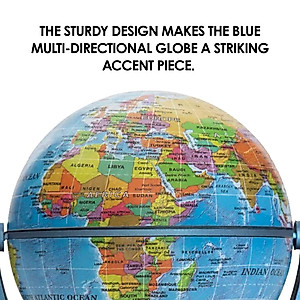 Waypoint Geographic GyroGlobe World Globe, 4", Blue Oceans