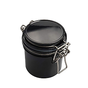 Mekupeu Eyelash Glue Storage Tank Individual Adhesive Stand Activated Carbon Cylinder Jar Sealed Container Lash Extension Tool, Black, 1PCS